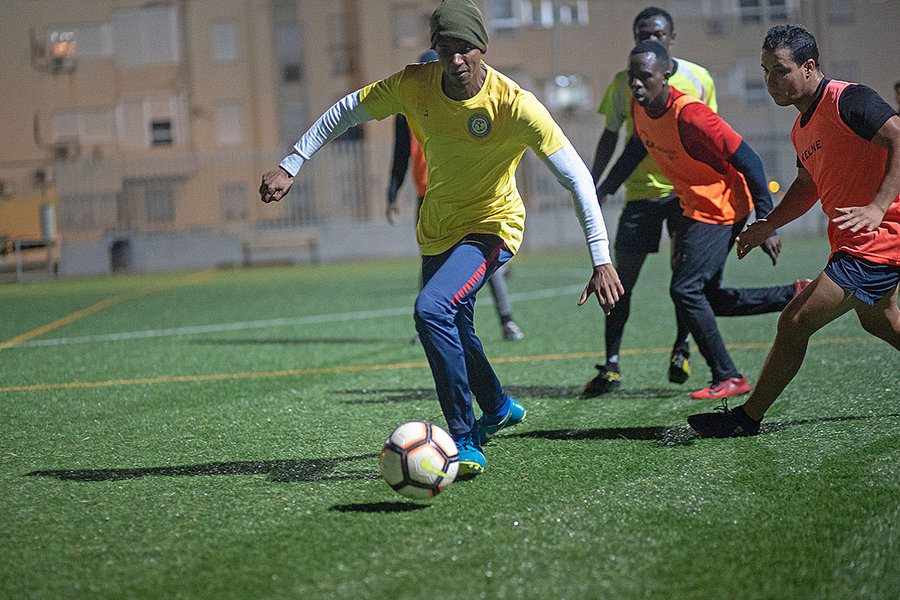 For some migrants in Spain, hope springs from a soccer field | Catarina ...